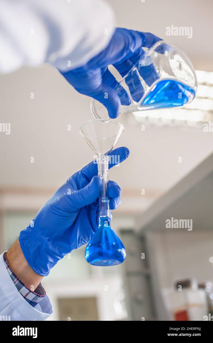 Closeup macro shot laboratory glassware hi-res stock photography and ...