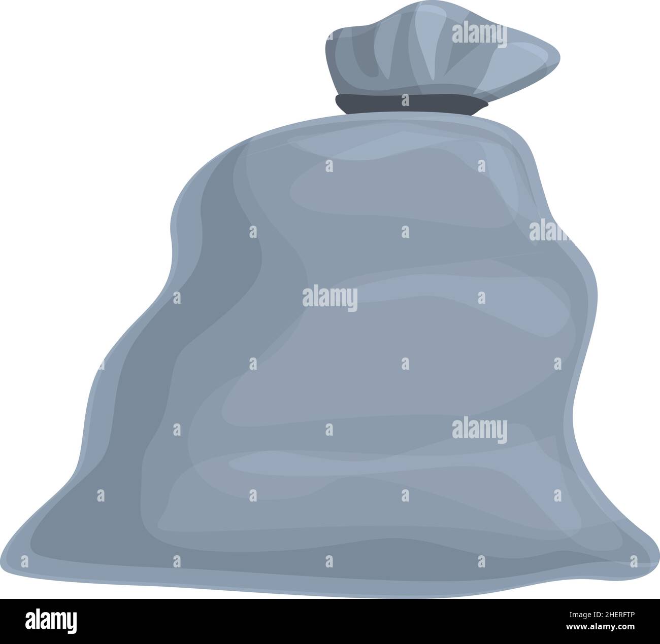 Neat trash bag icon cartoon vector. Dustbin sack. Waste bin Stock ...