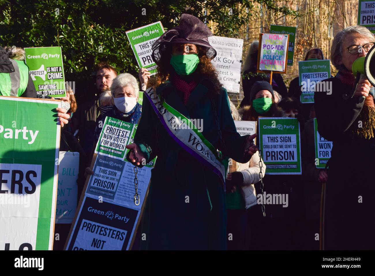 Emmeline pankhurst suffragette banner hi-res stock photography and ...