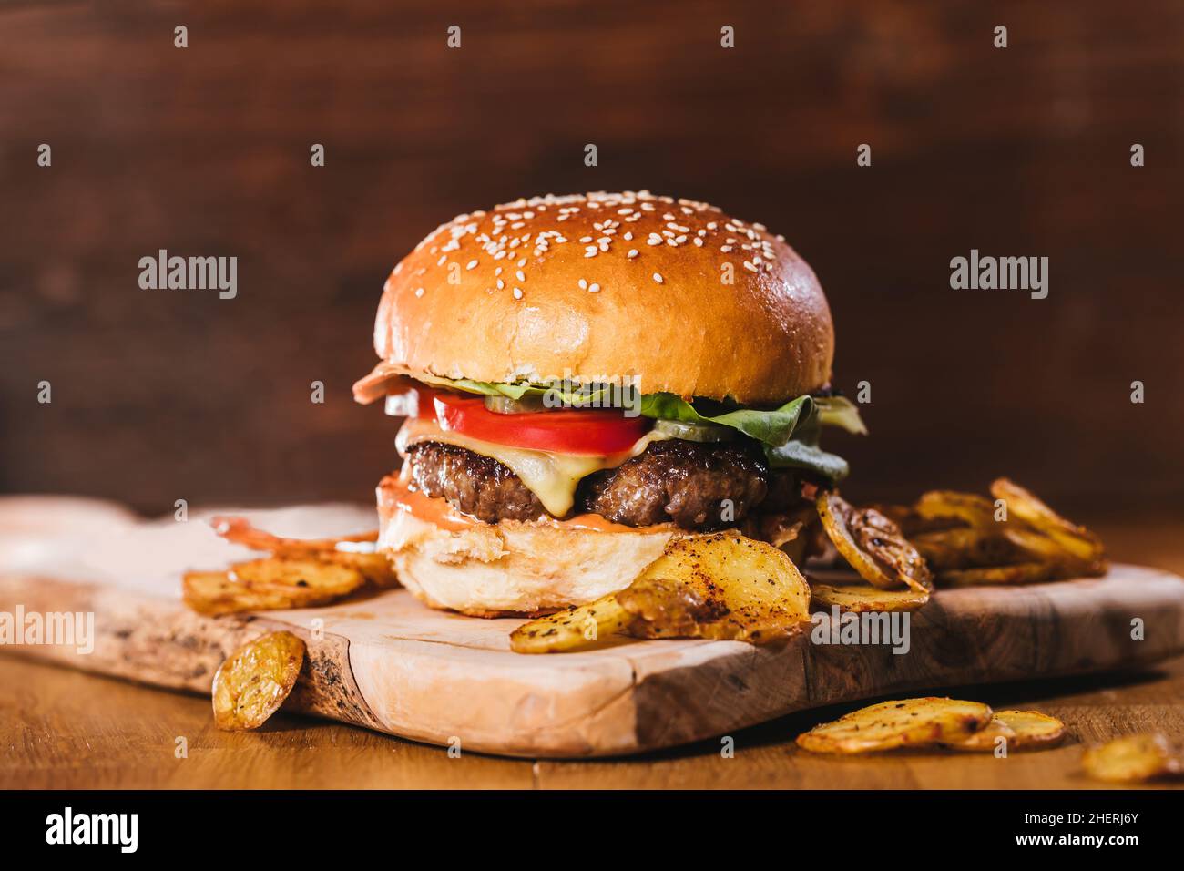 Fat burger chips hi-res stock photography and images - Alamy