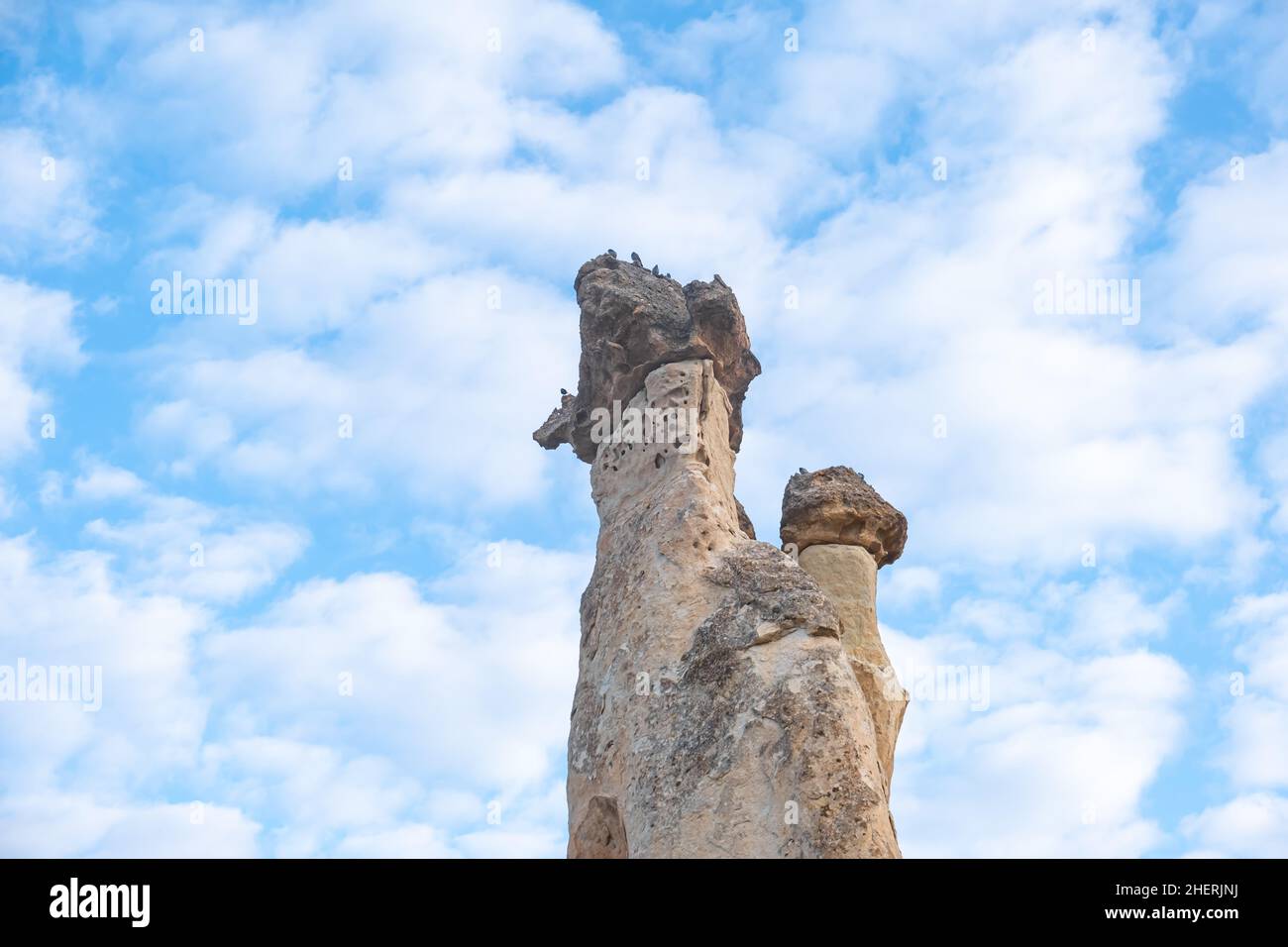 Fairy chimneys in Pasabag Valley or Monks Valley, Zelve Open Air Museum ...