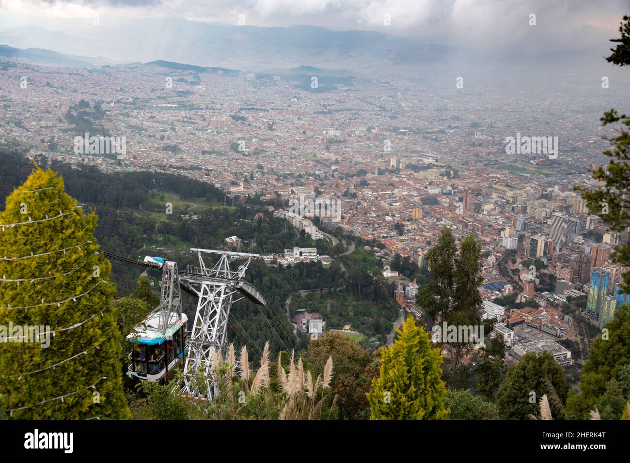 Cityscape of the centre of Bogota, the capital of Colombia, South ...