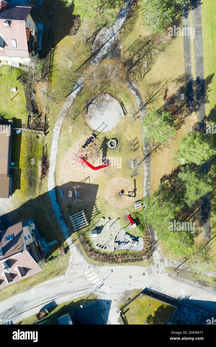 Children playground aerial hi-res stock photography and images - Alamy
