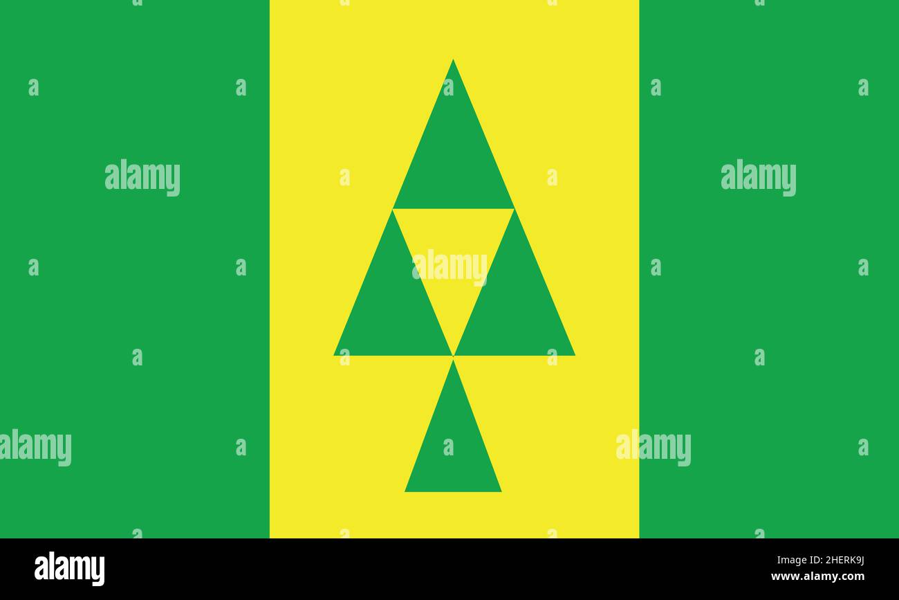 Top view of flag of Prince Albert, Saskatchewan, Canada. Canadian ...