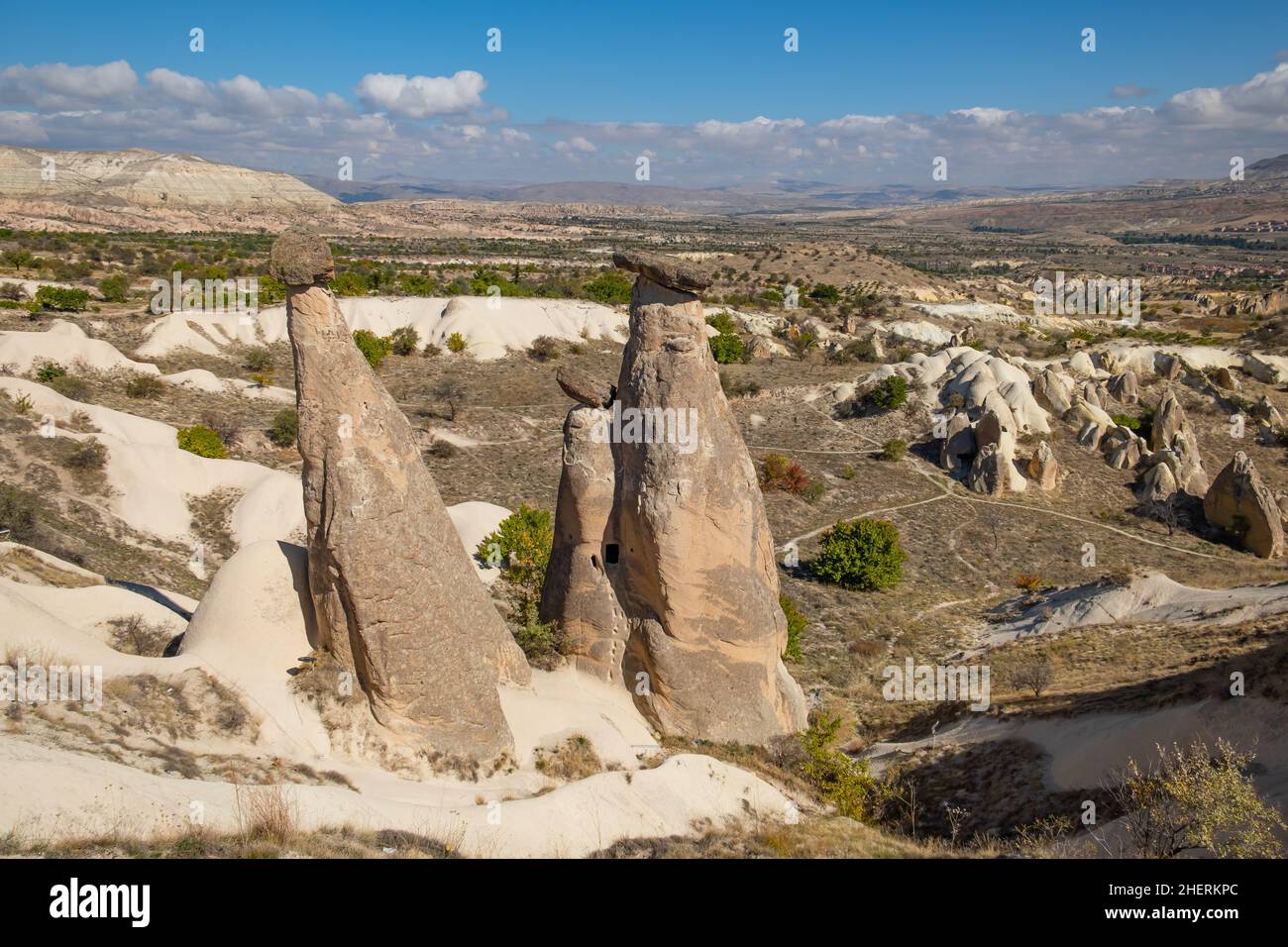 Three graces or three beauties fairy chimneys in Cappadocia, Turkey ...
