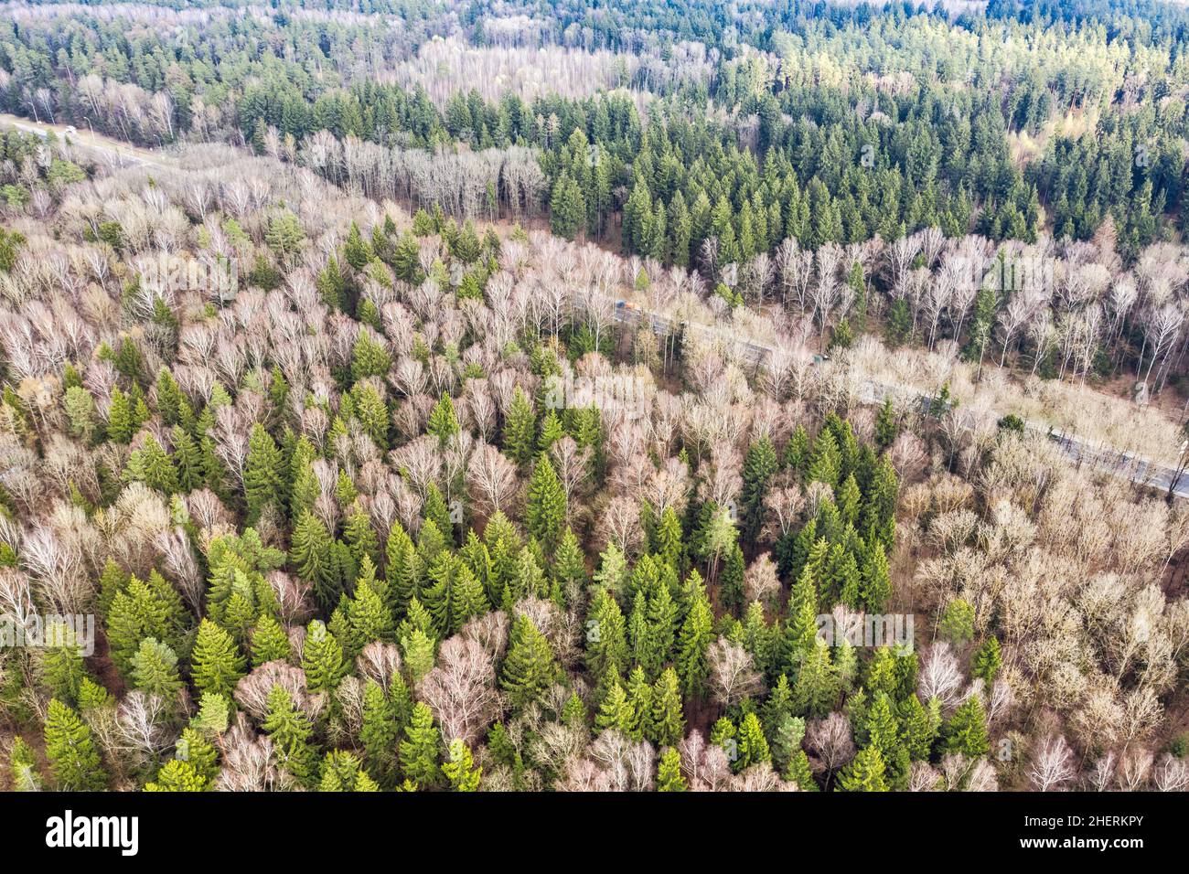 Aerial fall trees hi-res stock photography and images - Alamy