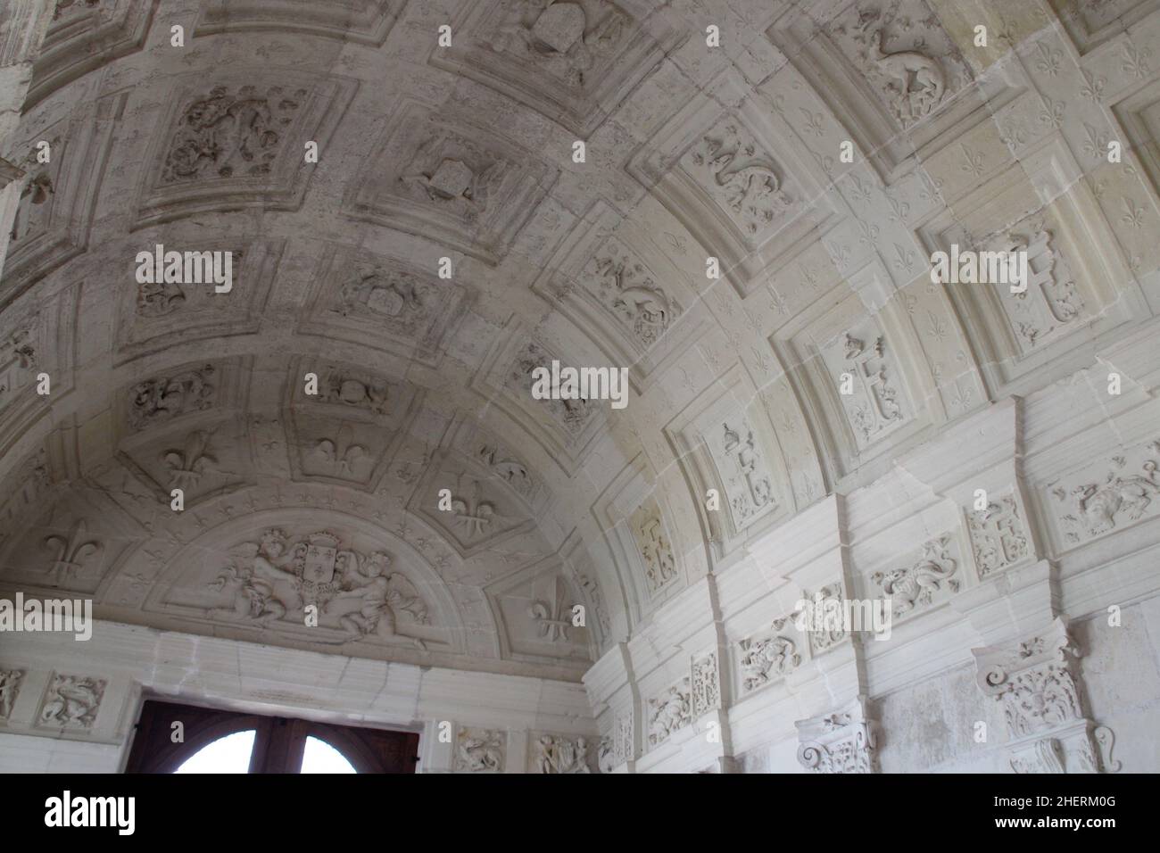 vault in a renaissance castle in chambord in france Stock Photo - Alamy