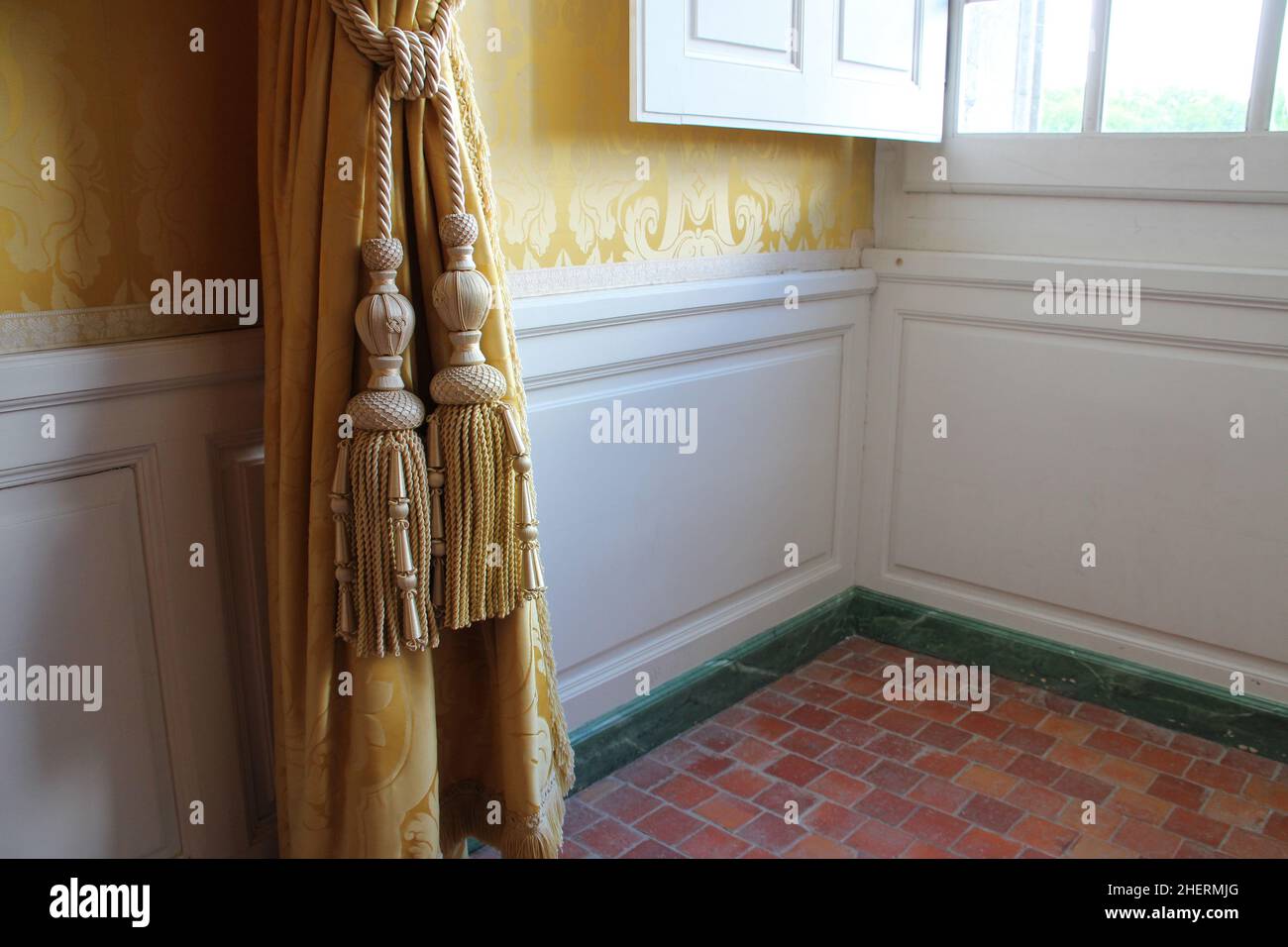 curtain in a renaissance castle in chambord in france Stock Photo - Alamy