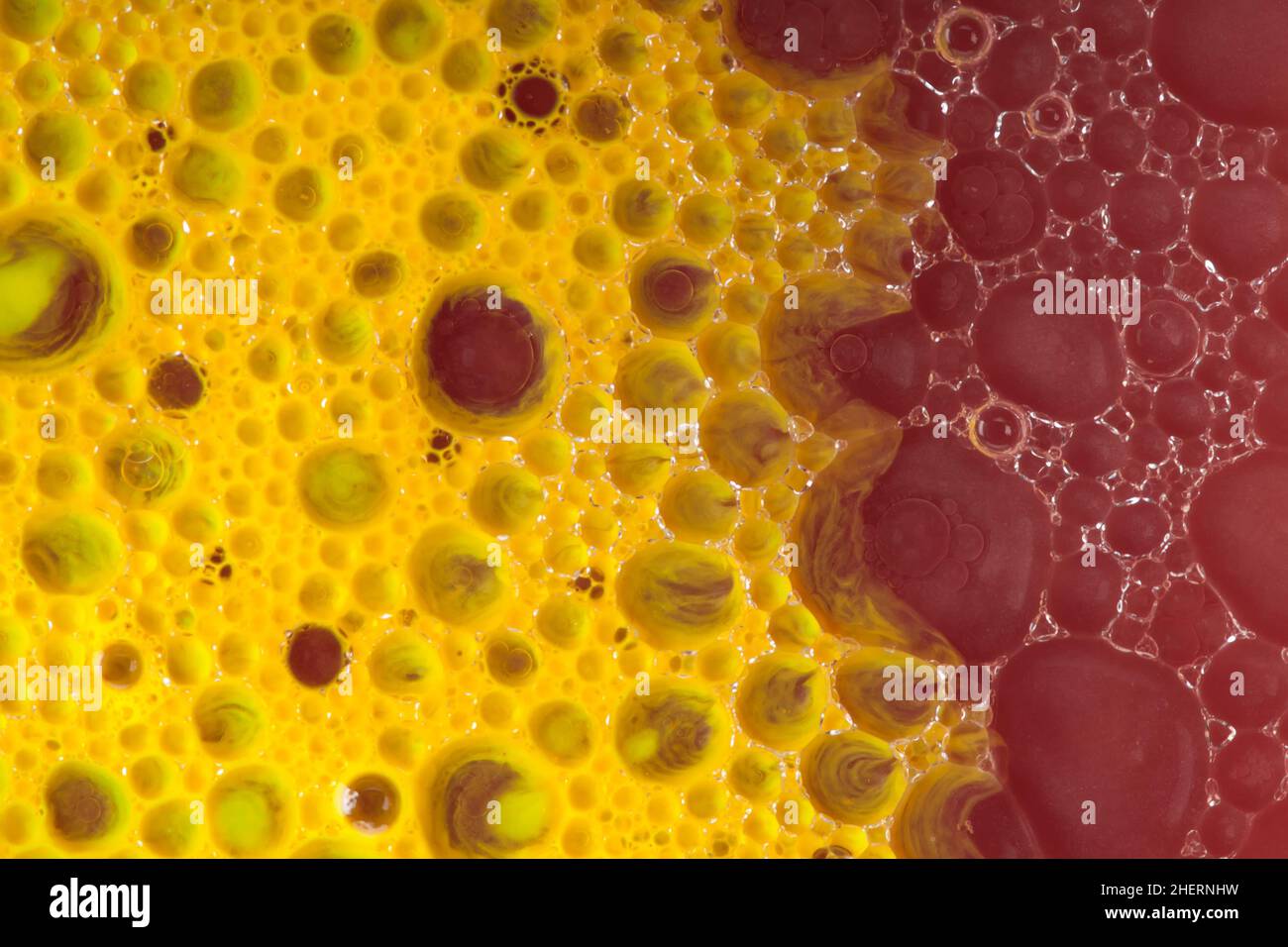 Bubbles background with bunch of foam spheres in many circular. Macro ...