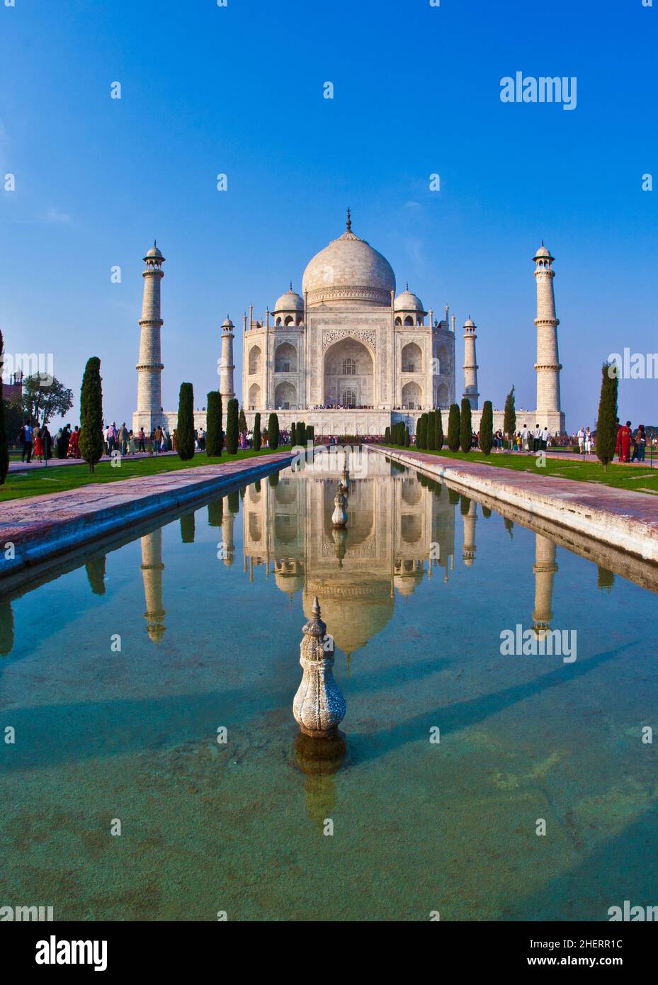beautiful Taj Mahal in India with blue sky Stock Photo - Alamy