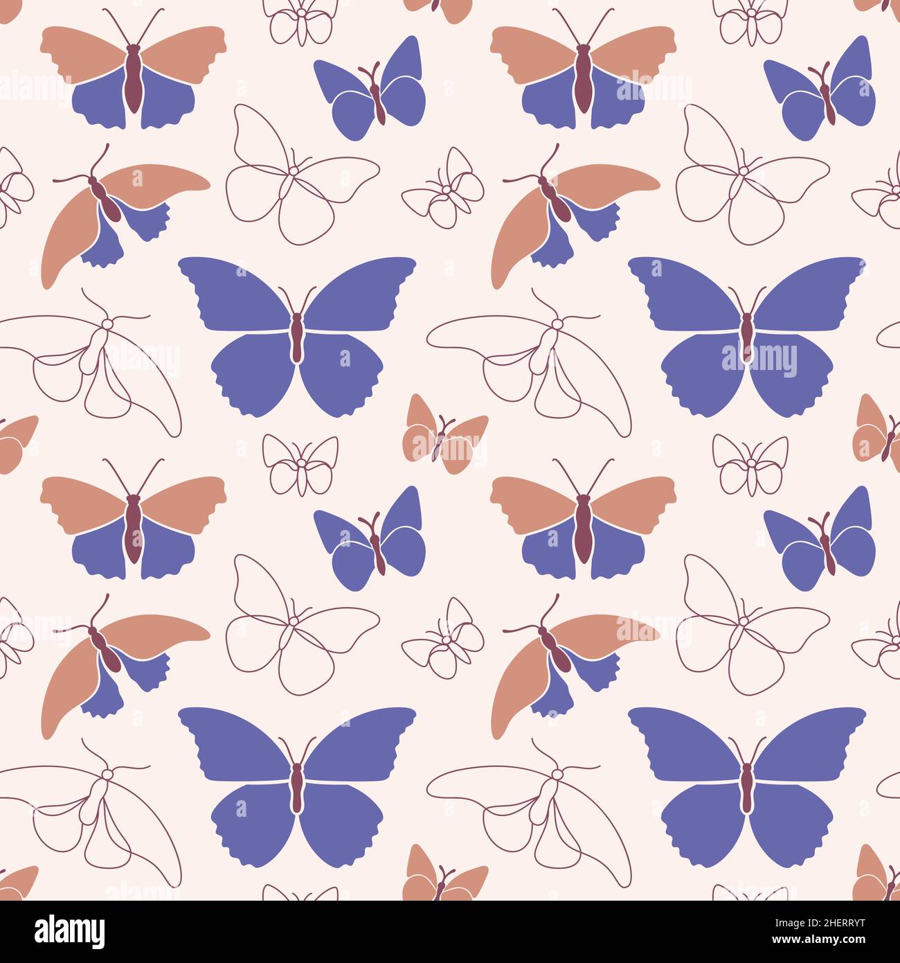 Seamless pattern in a modern flat art style Stock Vector Image & Art ...