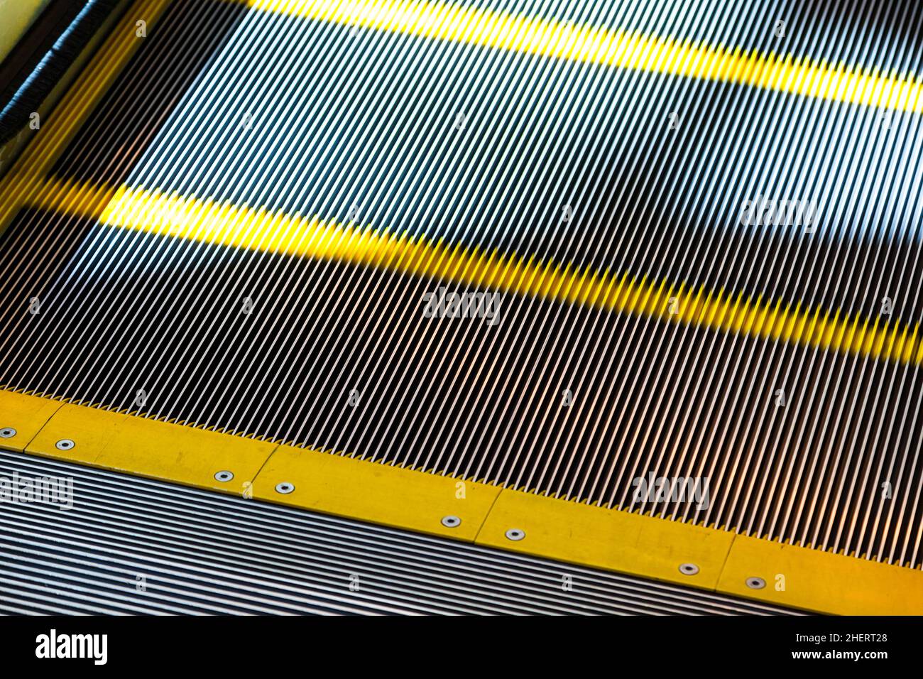 detail of moving staircase Stock Photo - Alamy