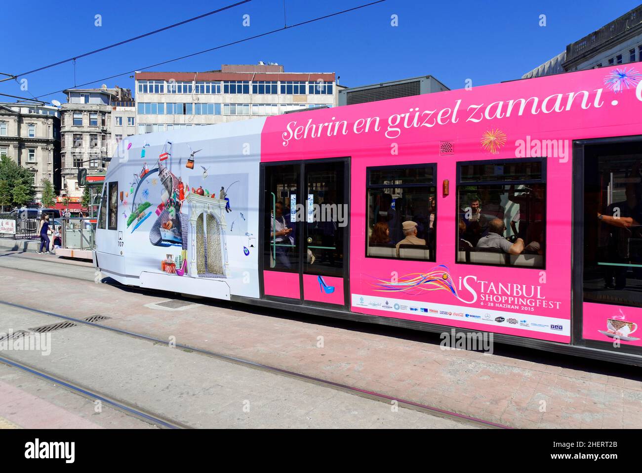 Modern tramway, Istanbul, Turkey Stock Photo - Alamy