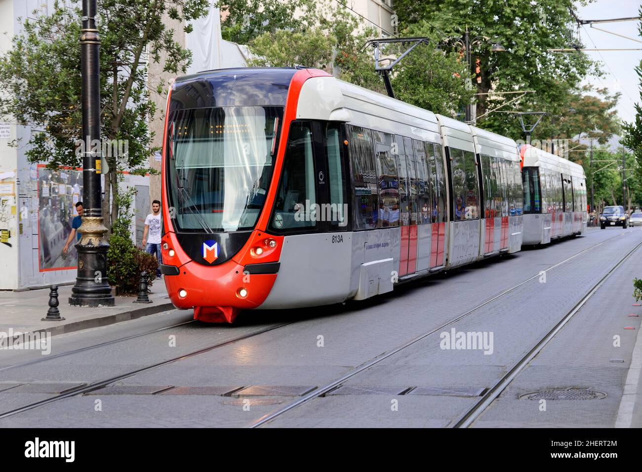 Modern tramway, Istanbul, Turkey Stock Photo - Alamy