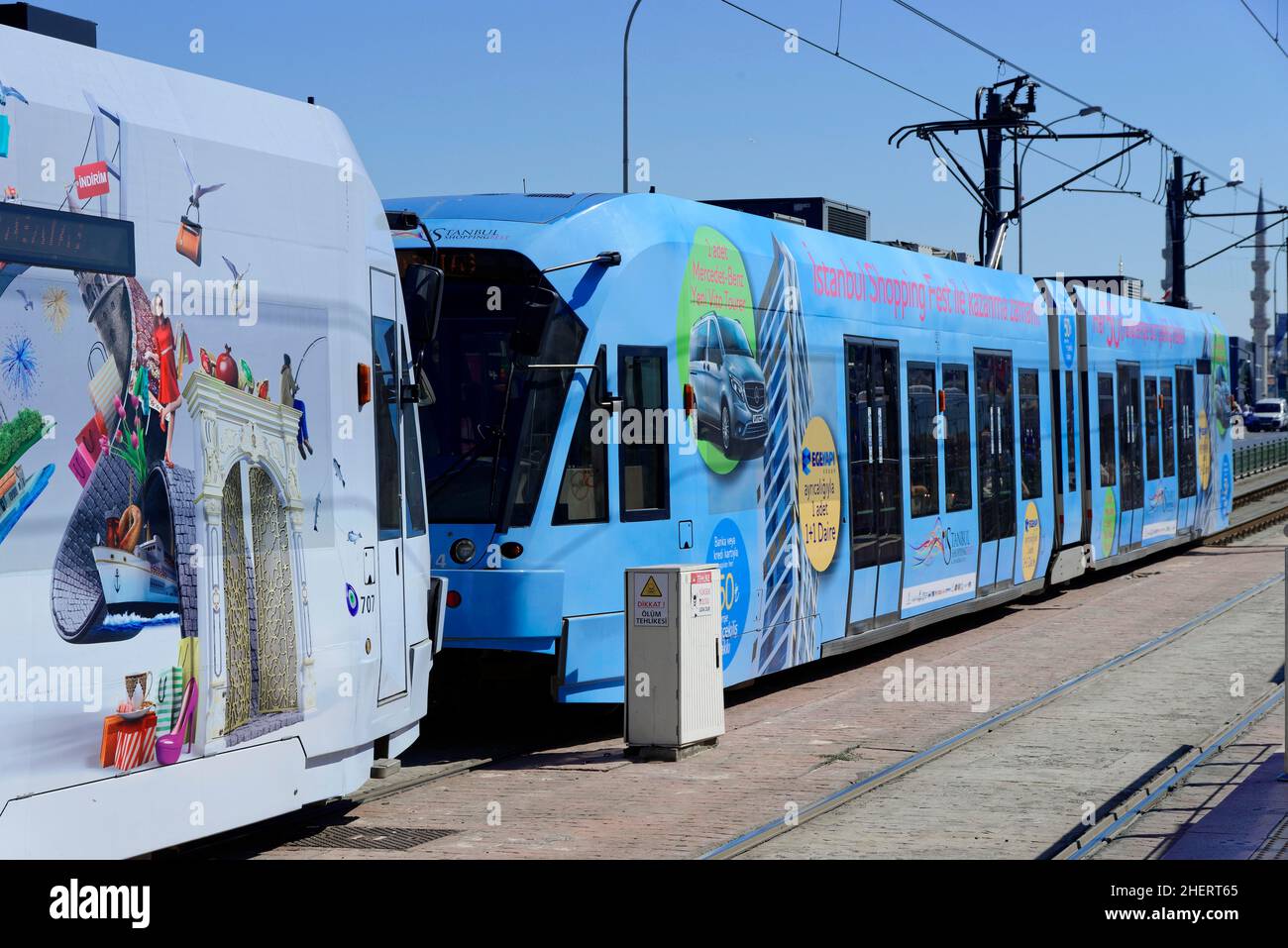Modern tramway, Istanbul, Turkey Stock Photo - Alamy
