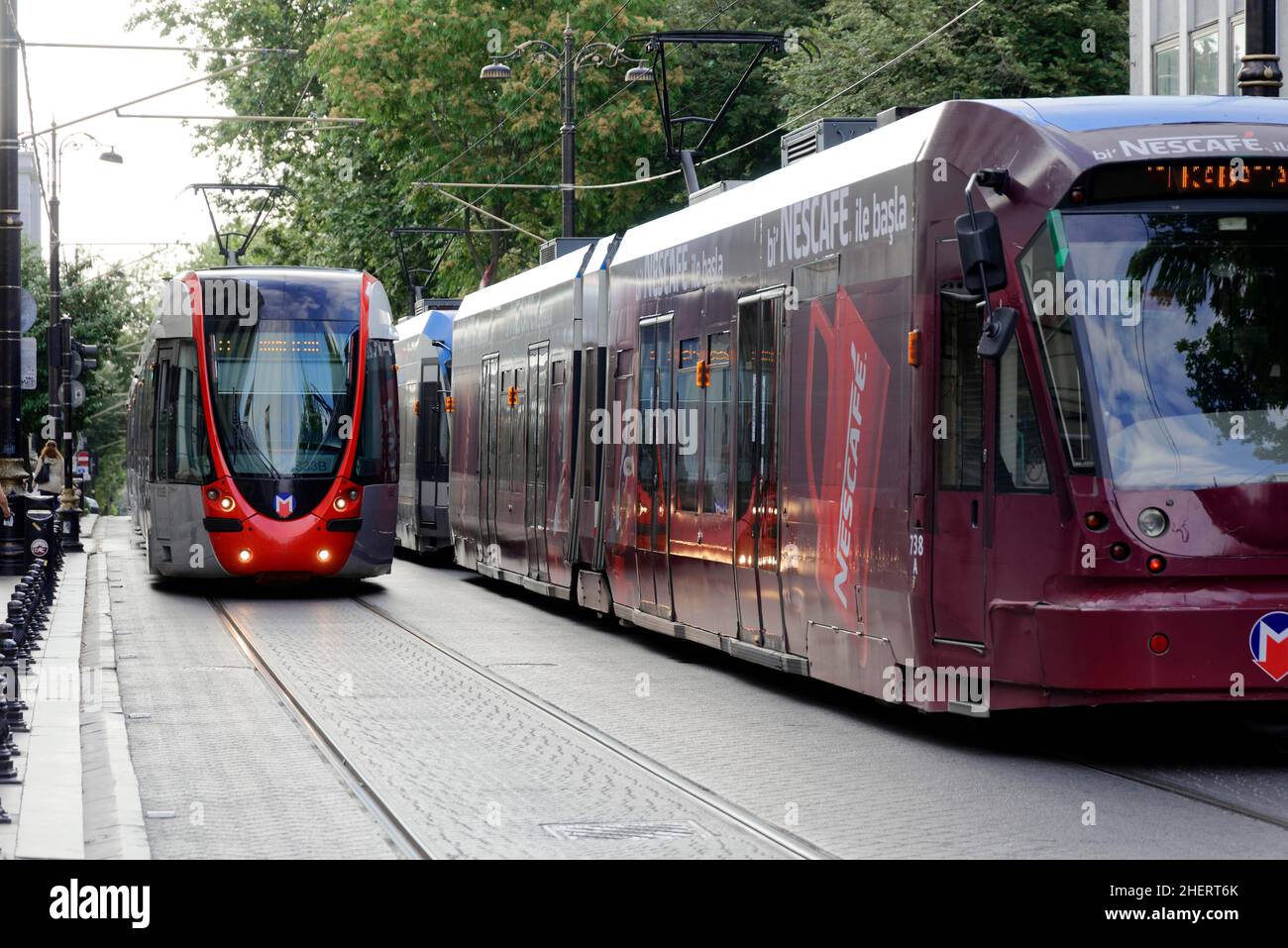 Modern tramway, Istanbul, Turkey Stock Photo - Alamy