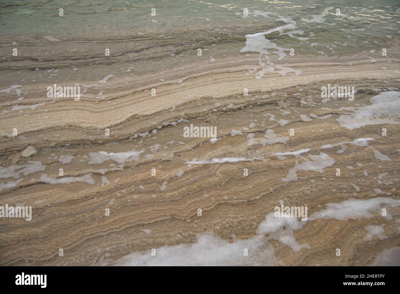 Jordan dead sea spectacular landscape with very salty water Stock Photo ...