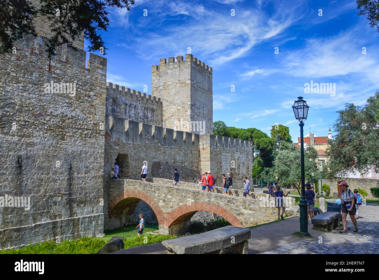Castelo Sao Jorge Castle, Lisbon, Portugal Stock Photo - Alamy