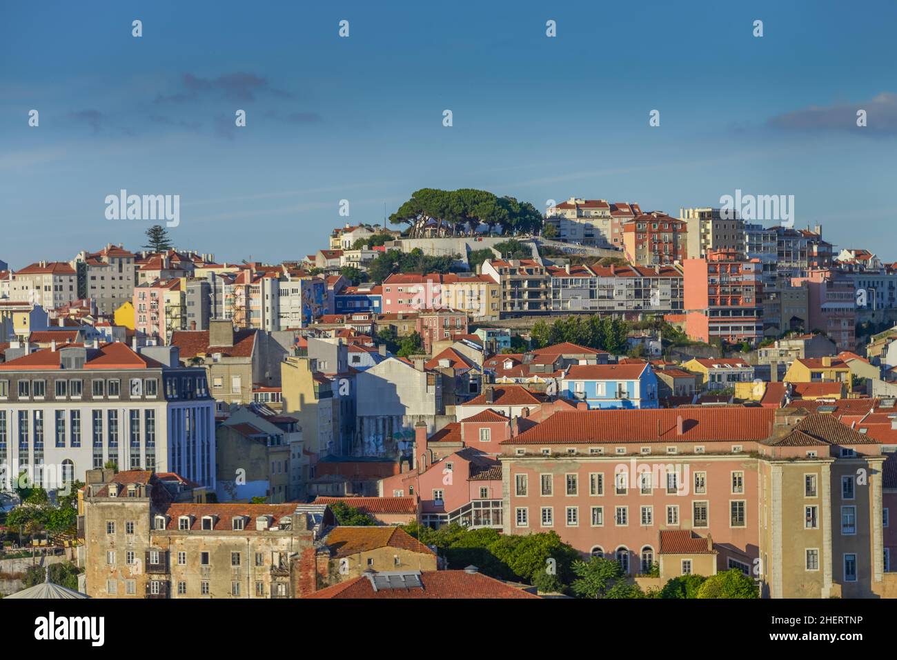 Viewpoint Miradouro de Nossa Senhora do Monte, Lisbon, Portugal Stock ...