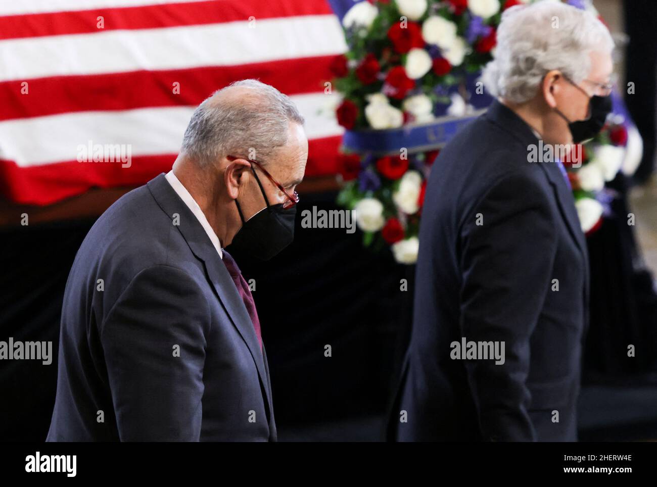 U.S. Senate Majority Leader Chuck Schumer (D-NY) and U.S. Senate ...