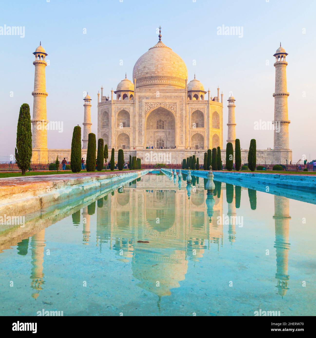 Taj Mahal in sunrise light, Agra, India Stock Photo - Alamy