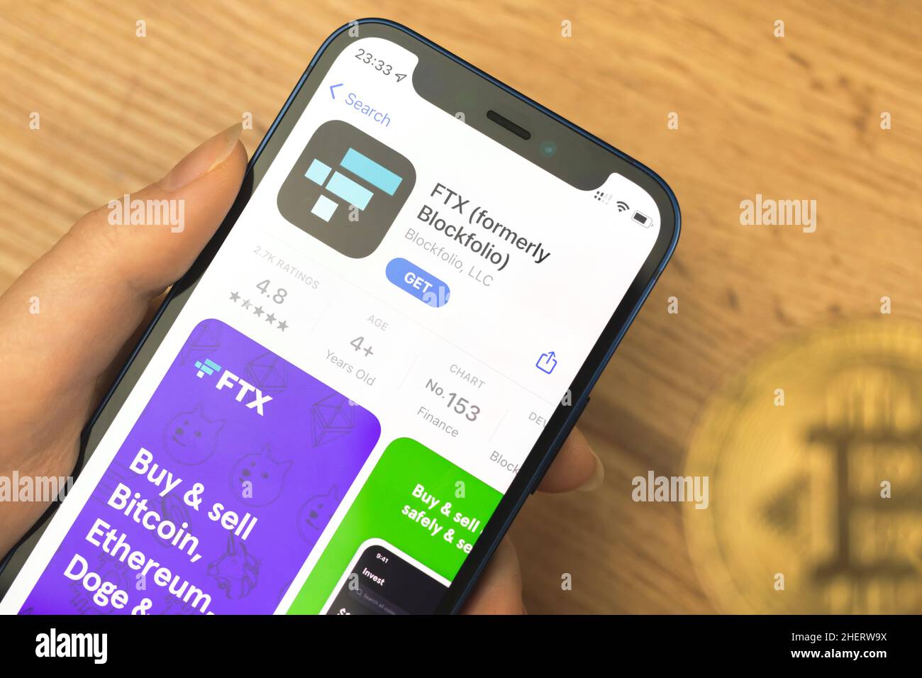 Blockfolio logo hi-res stock photography and images - Alamy
