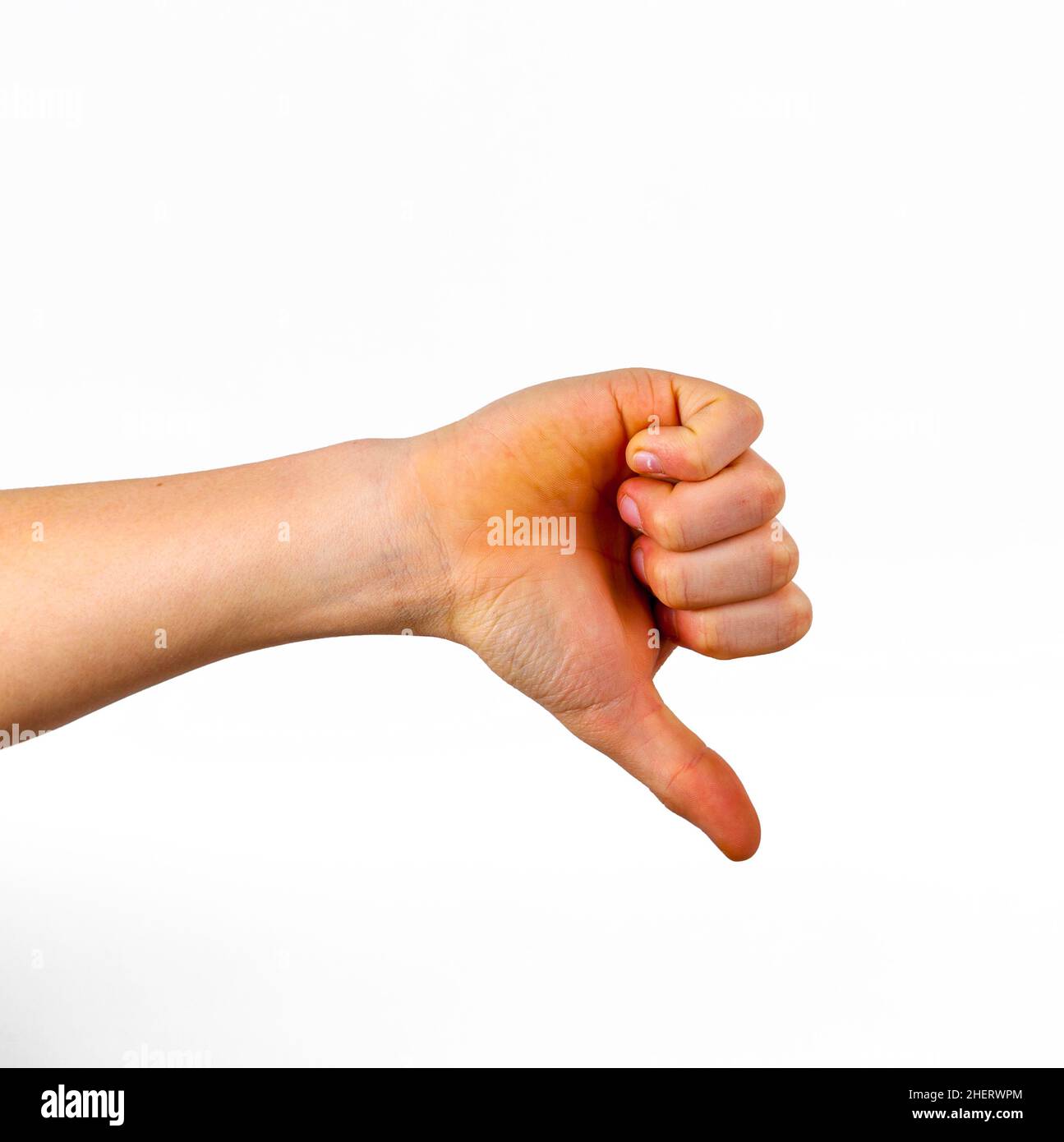 Loser hand sign hi-res stock photography and images - Alamy