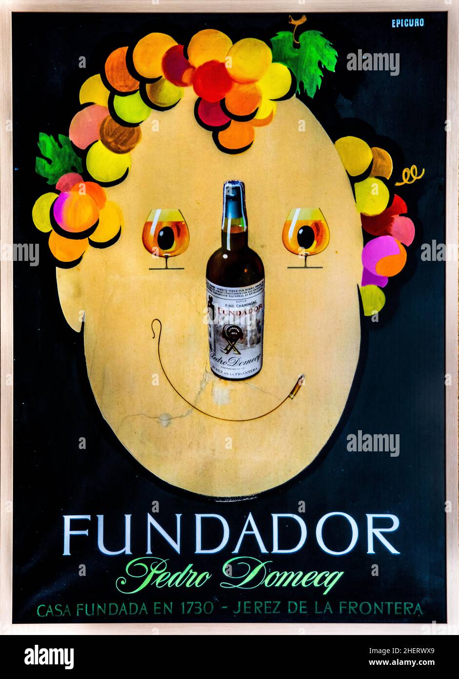 Museum with old advertising posters, Bodega Pedro Domecq, Jerez, Jerez ...