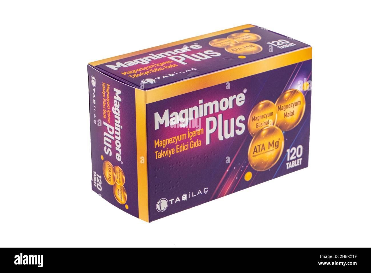 Istanbul, Turkey - December 12, 2022 ; Magnimore Plus is a magnesium ...