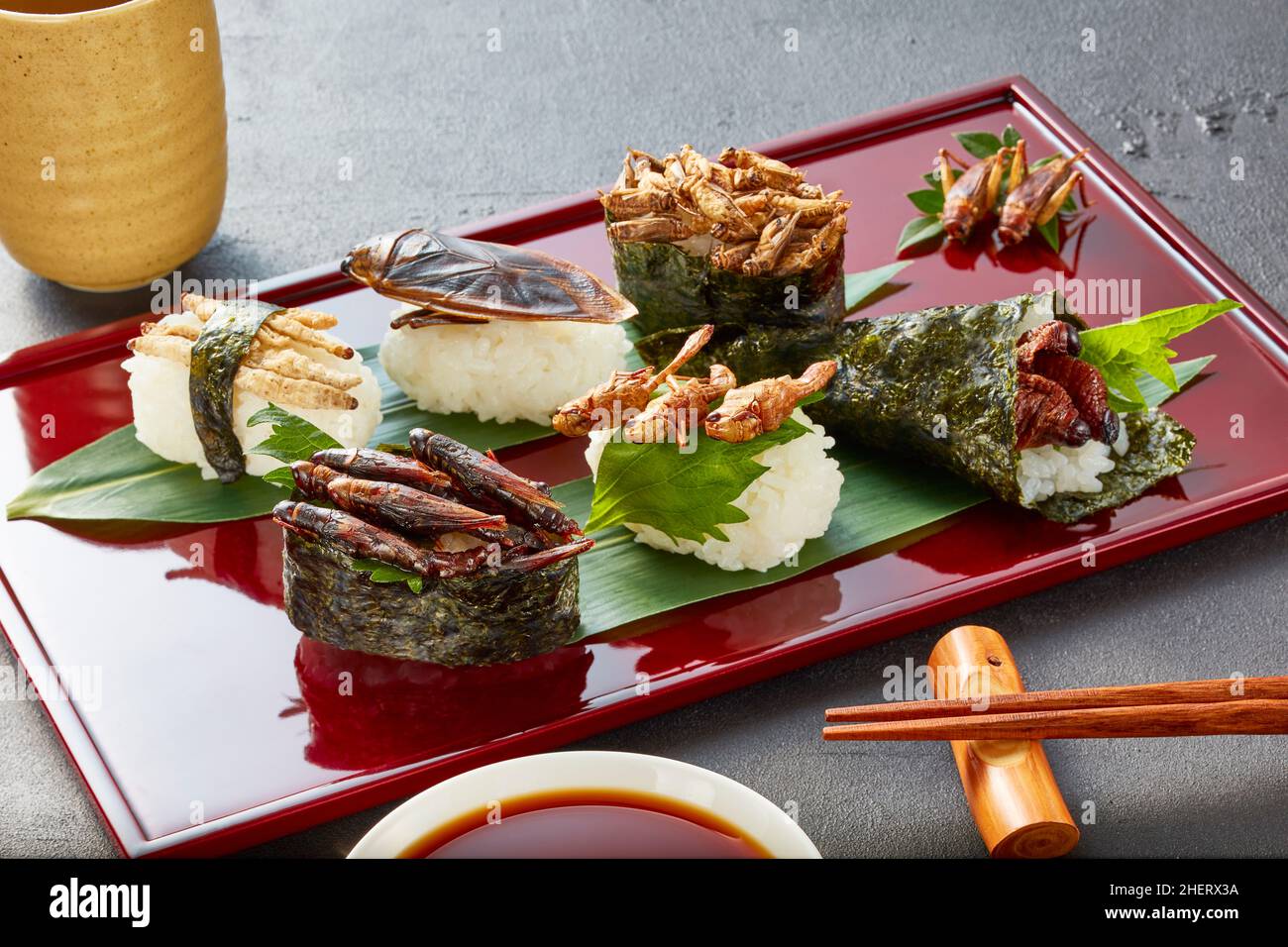 Insect sushi hi-res stock photography and images - Alamy