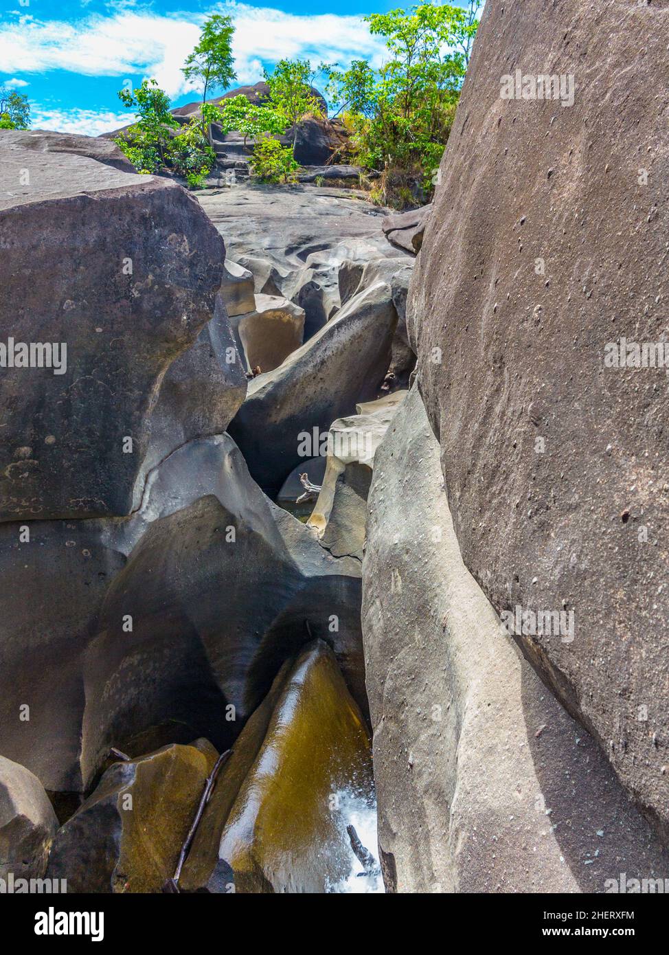 Vale da Lua at Chapada dos Veadeiros, The Moon Valley Stock Photo - Alamy