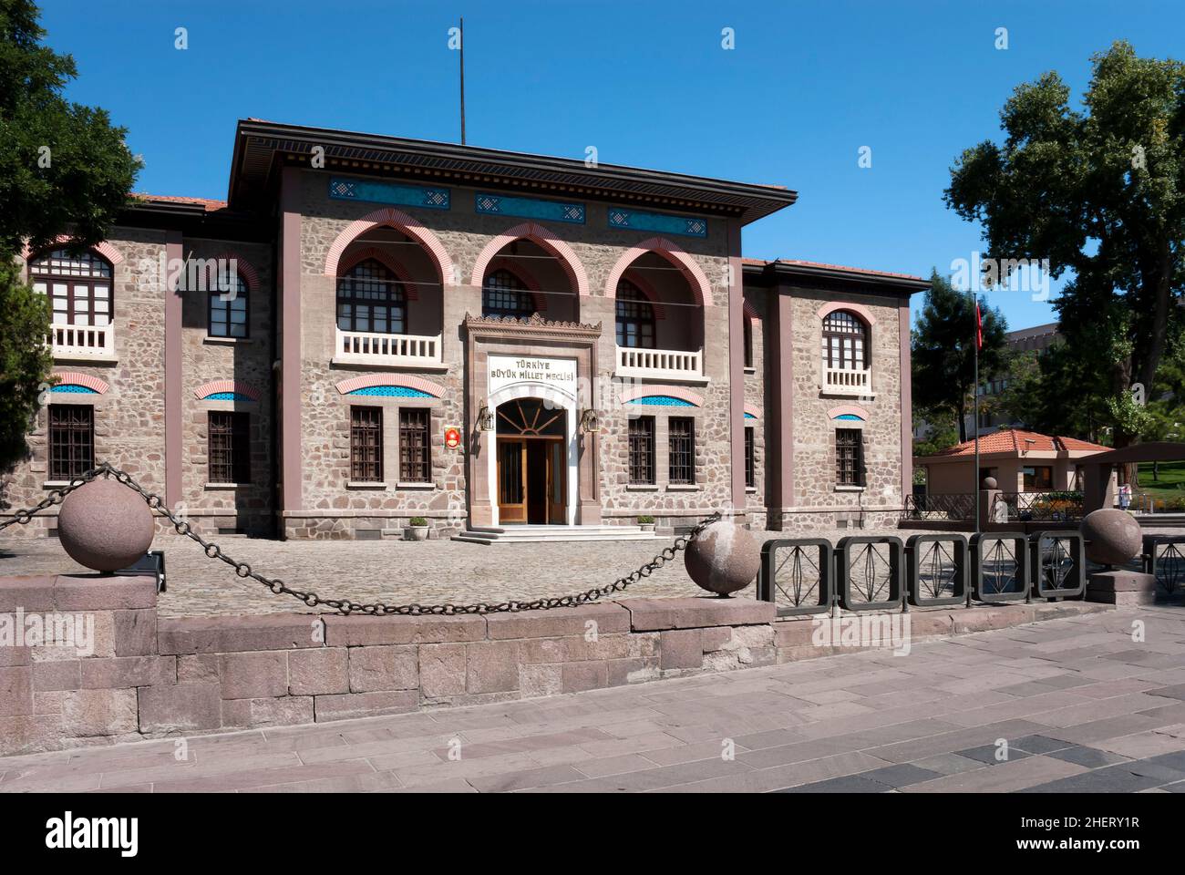 Ankara, Turkey - August 21, 2011: Old Grand National Assembly of Turkey ...