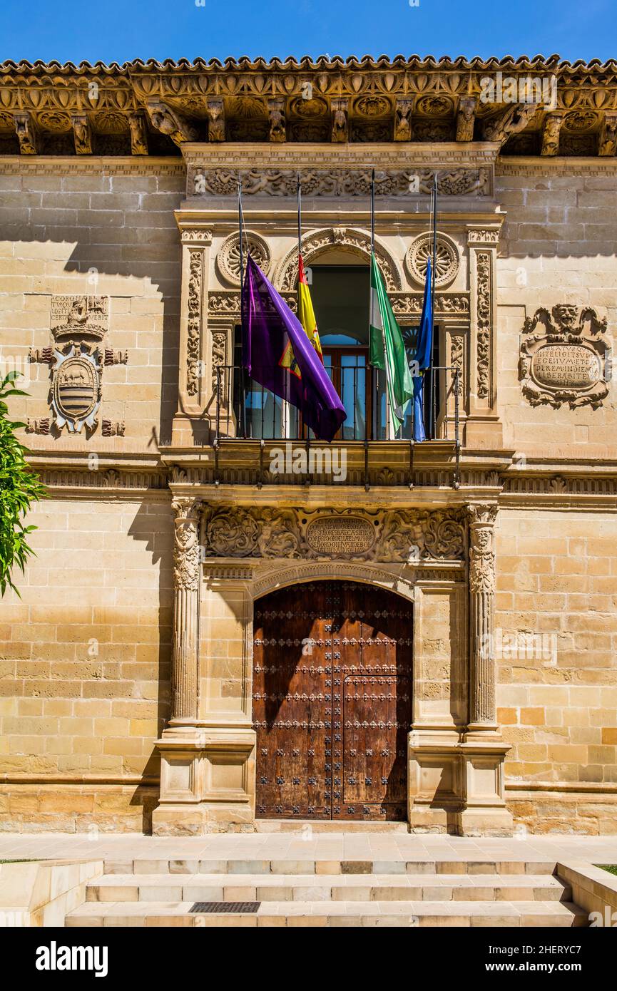 Town Hall Gate, Baeza, Baeza, Andalusia, Spain Stock Photo - Alamy
