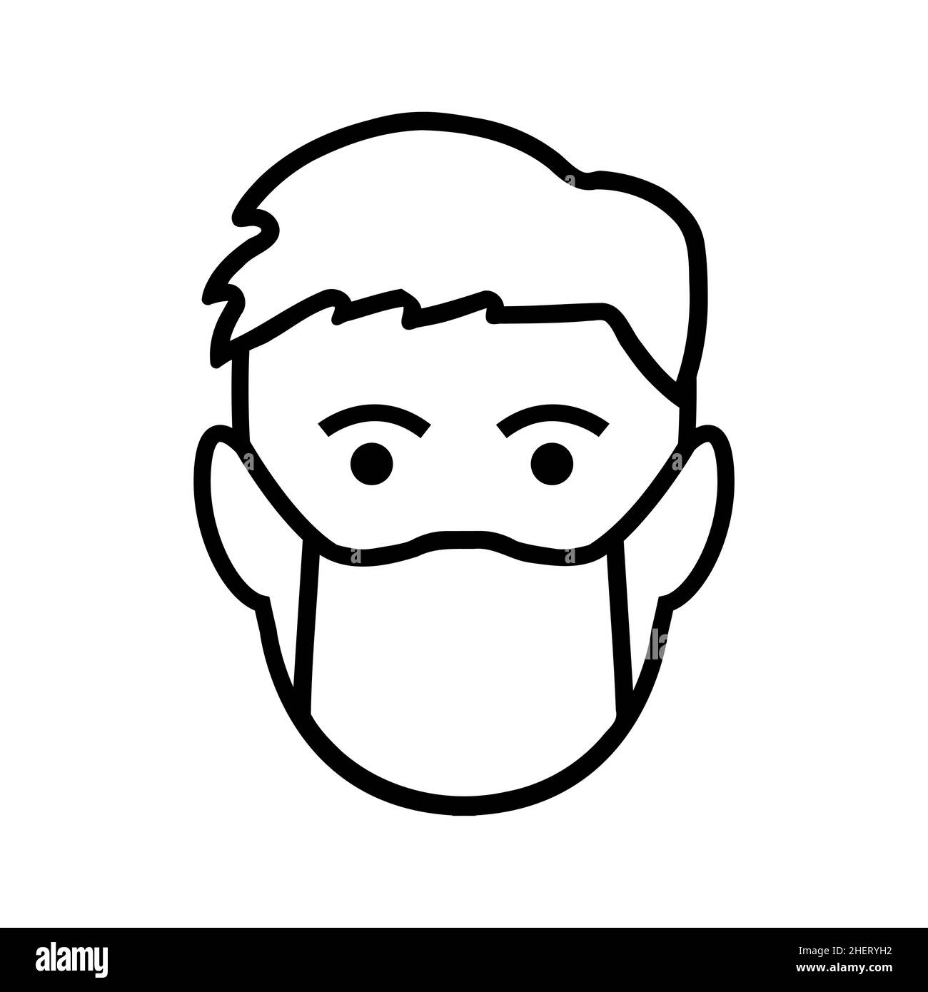 Simple face mask flat icon. Vector face mask illustration Stock Vector ...