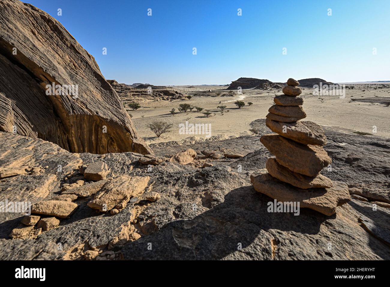 Bisha, Saudi Arabia, January 12th 2022, Landscape during the Stage 10 ...