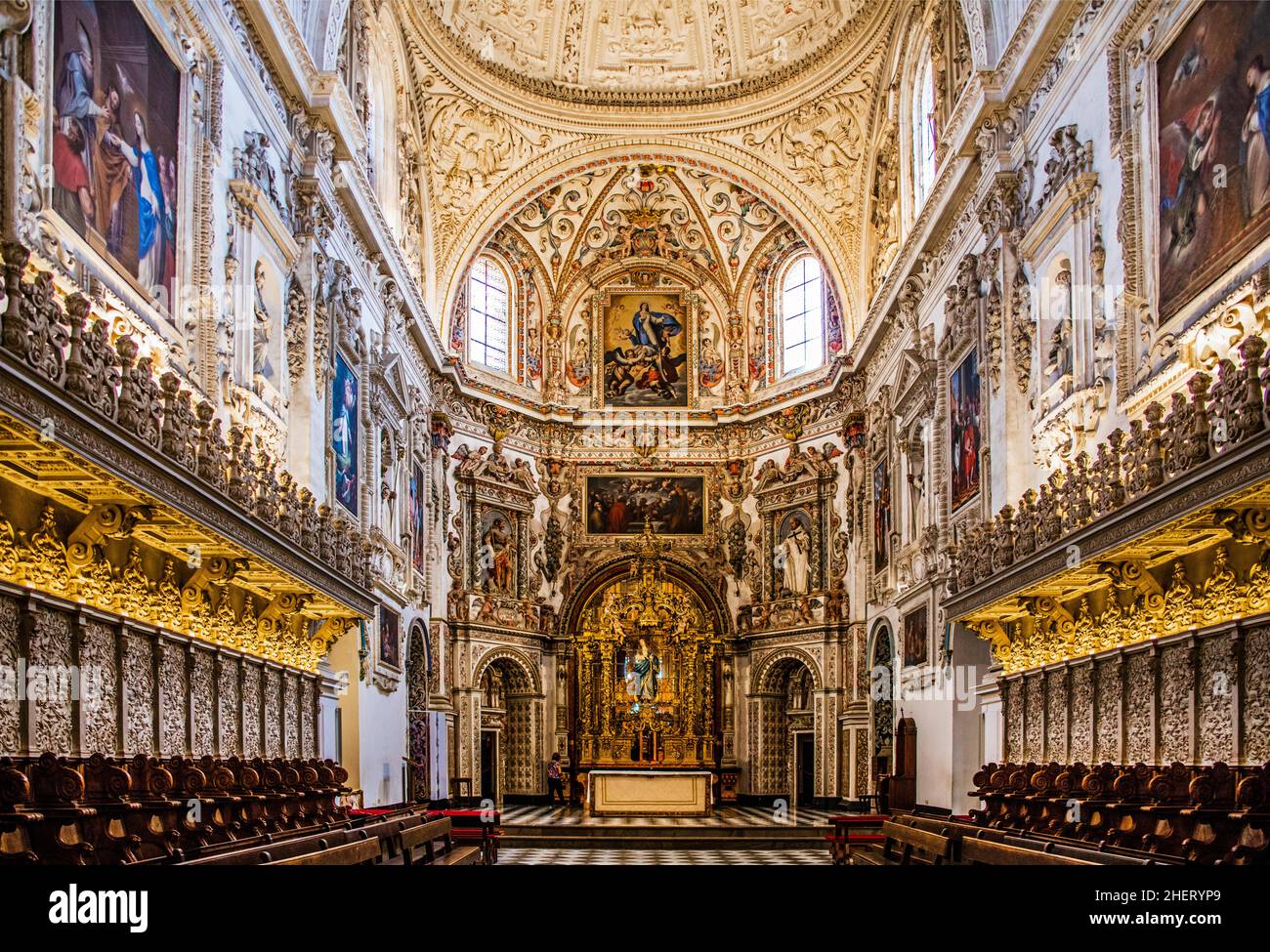 Church with choir stalls, La Cartuja Carthusian Monastery, Highlight of ...