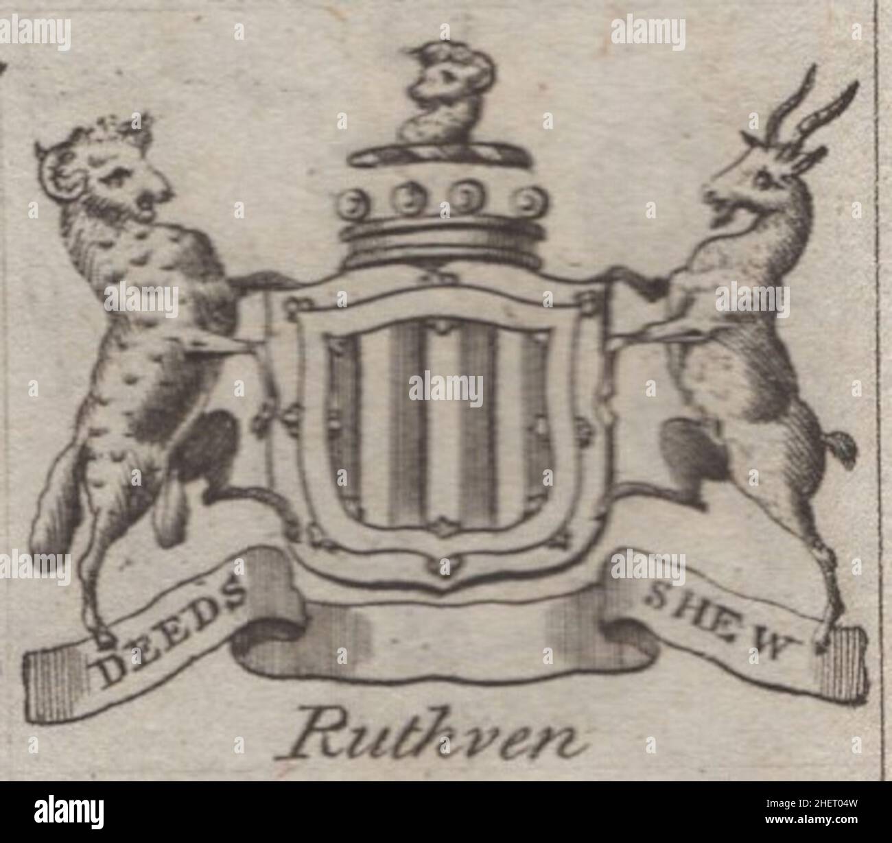 Historical antique 18th century engraving heraldy coat of arms, crest ...