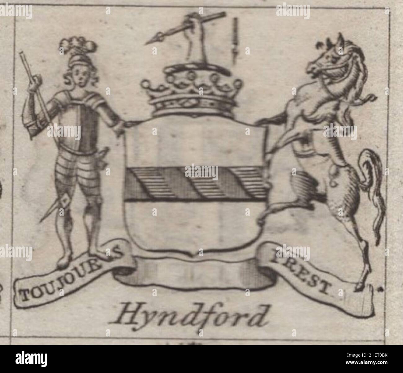Historical antique 18th century engraving heraldy coat of arms, crest ...