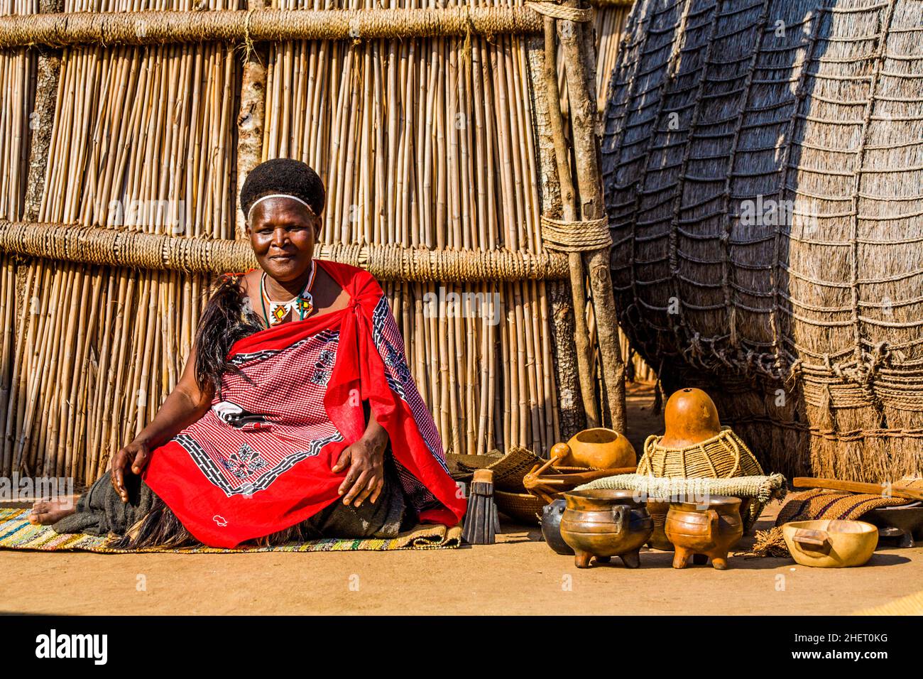 Village chief, traditional customs in real African village, Umphakatsi ...