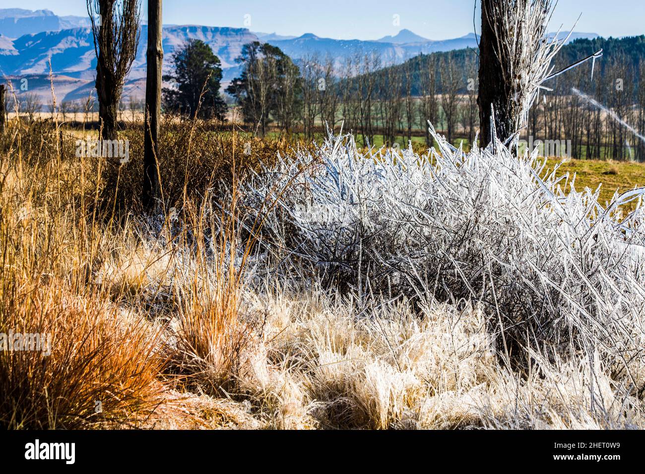 Winter in Ukhahlamba-Drakensberg Park, South Africa Stock Photo - Alamy