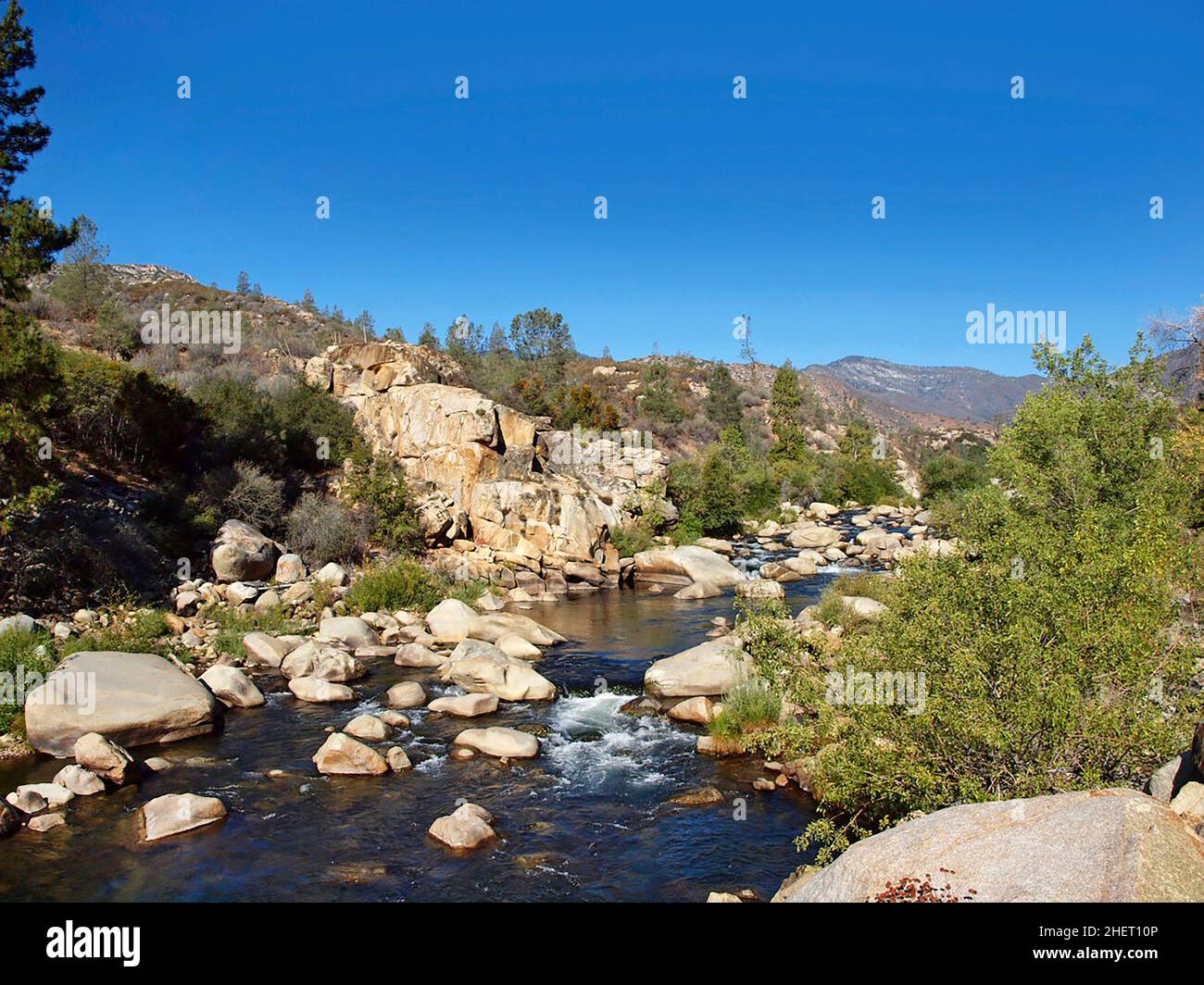 scenic landscape at Kern River near Kernville Stock Photo - Alamy