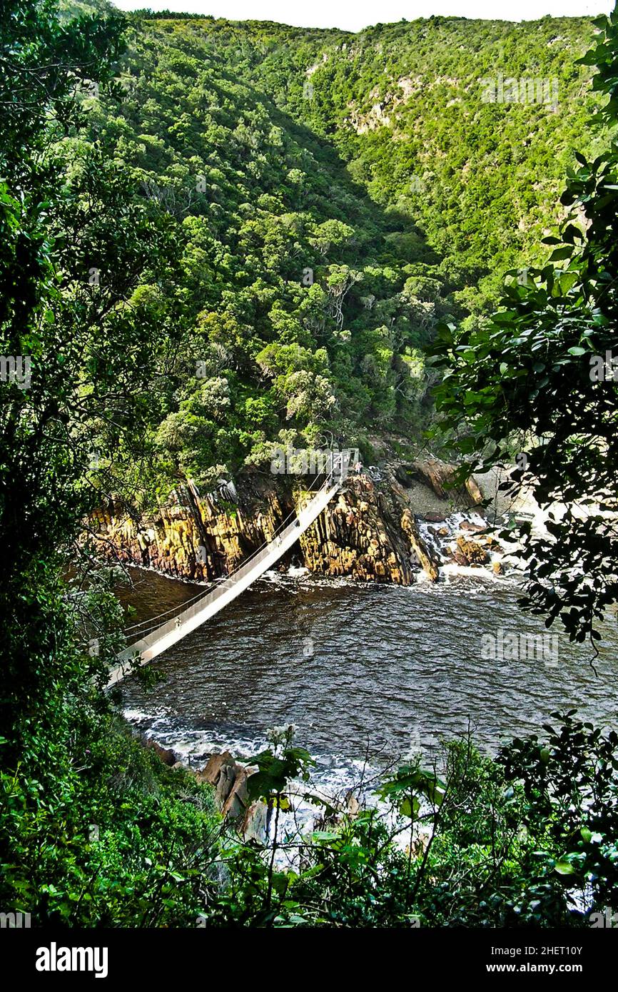 Storms River Mouth Suspension Bridge, Tsitsikamma National Park, South ...