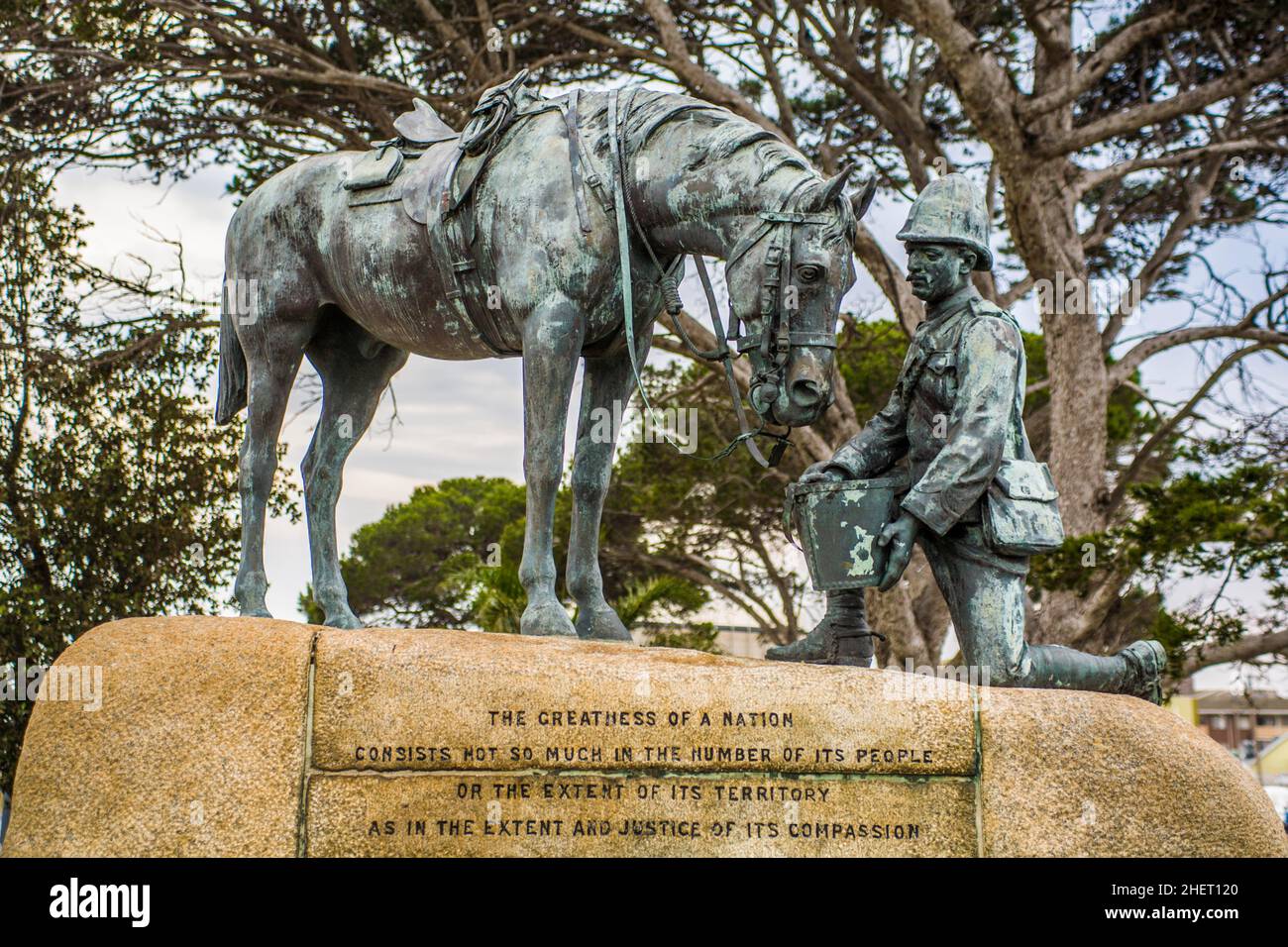 Horse memorial in port elizabeth hi-res stock photography and images ...