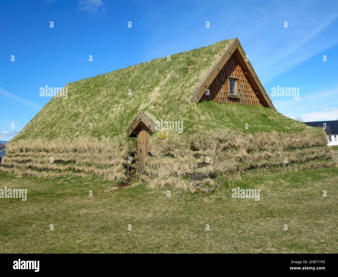 Traditional rural icelandic turf covered house in Iceland Stock Photo ...