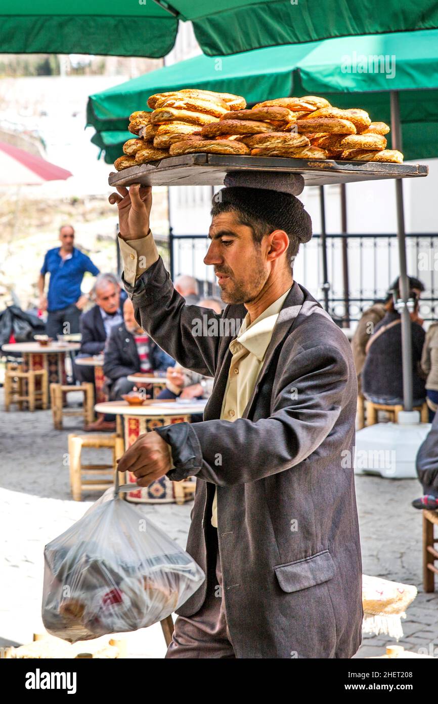 Sesame curls sale, oriental bazaar, Ankara, Turkey, Ankara, Turkey ...