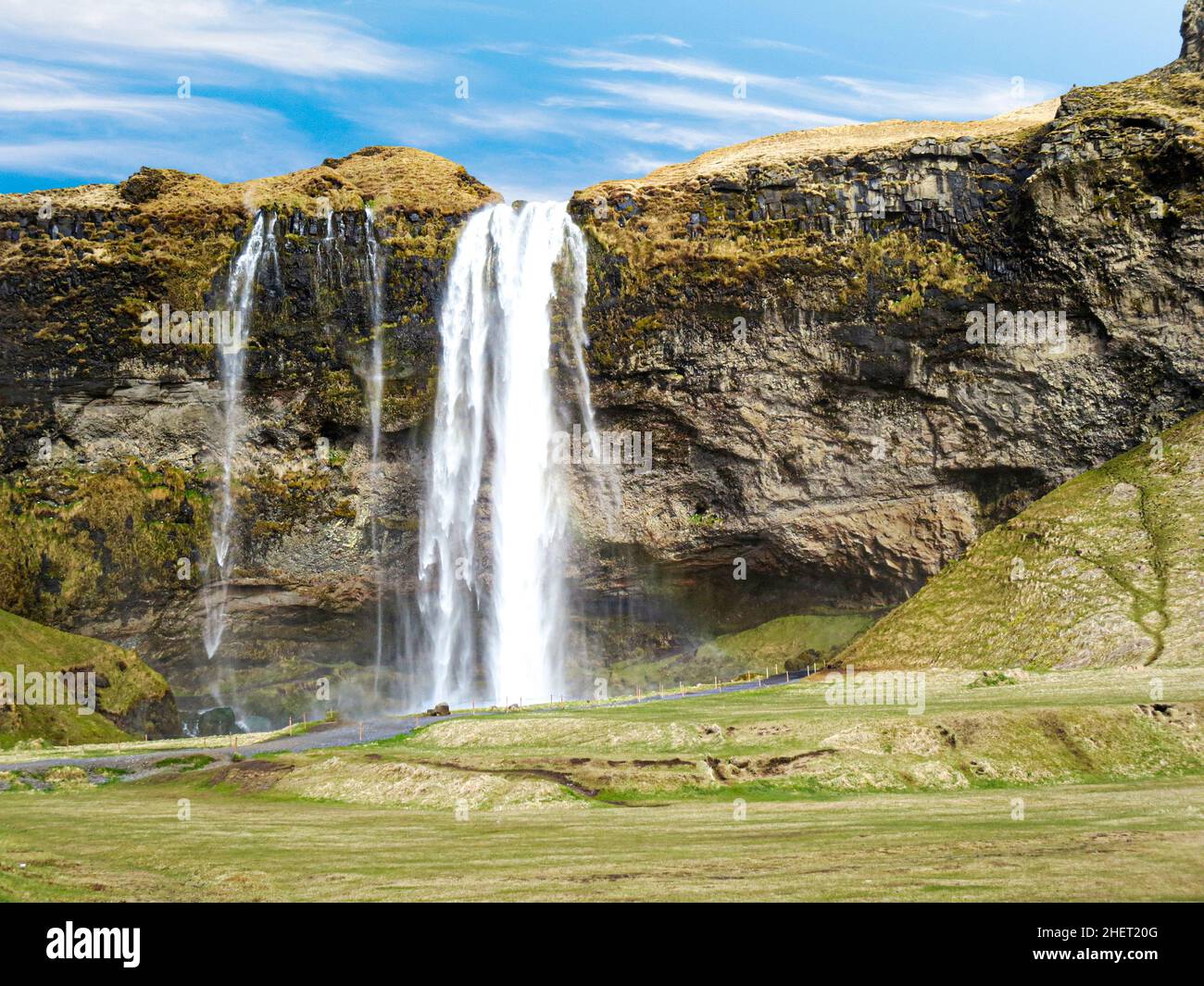 Iceland landscape waterfall view beautiful hi-res stock photography and ...