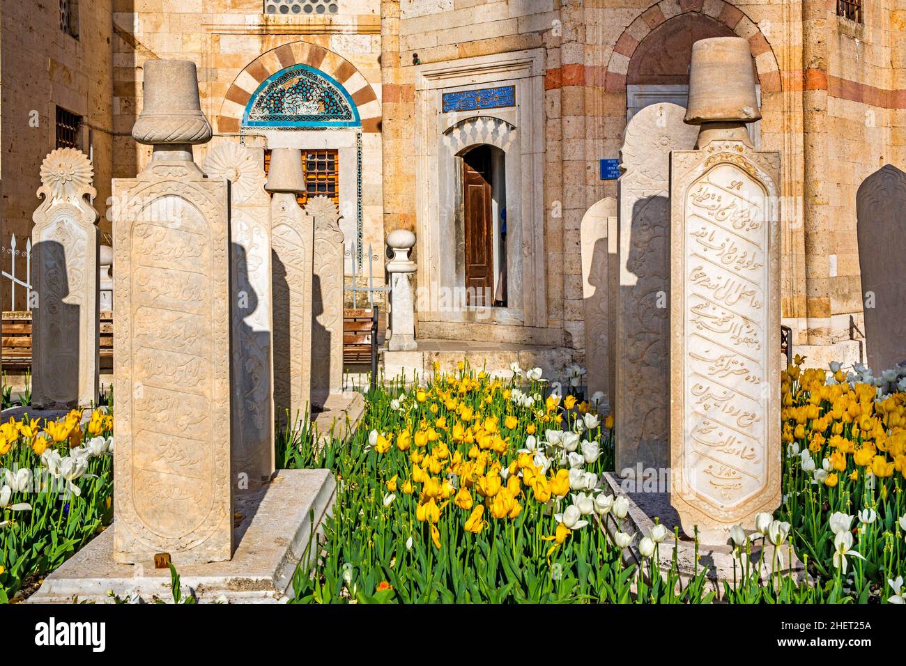 Tombstones, Mevlana Tekkesi, Mausoleum of Mevlana Jalad ad-Din Rumi ...