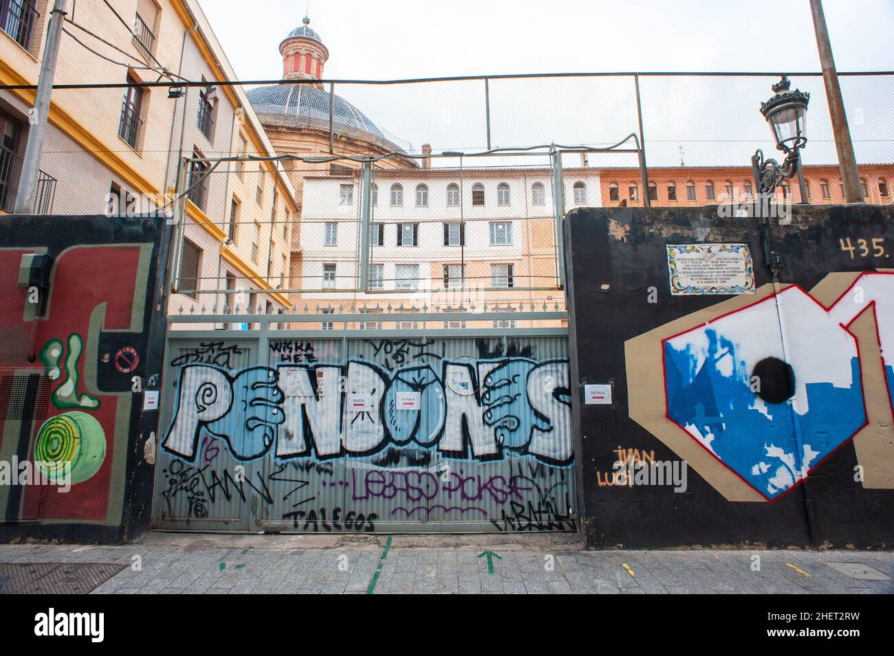Valencia, Spain 17/12/2021: murals in the historic center © Andrea ...