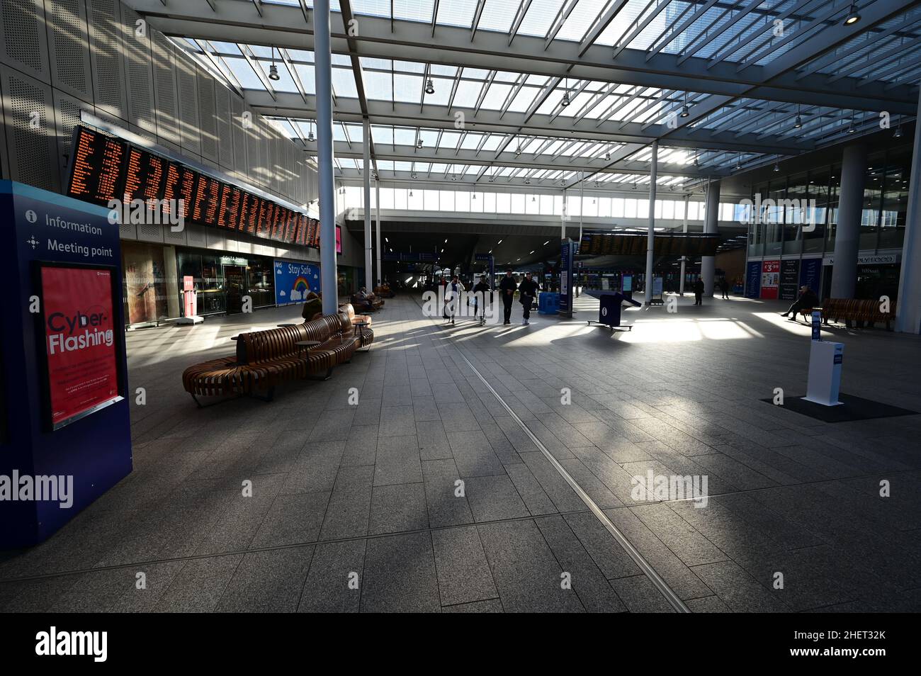 London, London city, UK-January 12 2022: The inner foyer of London ...