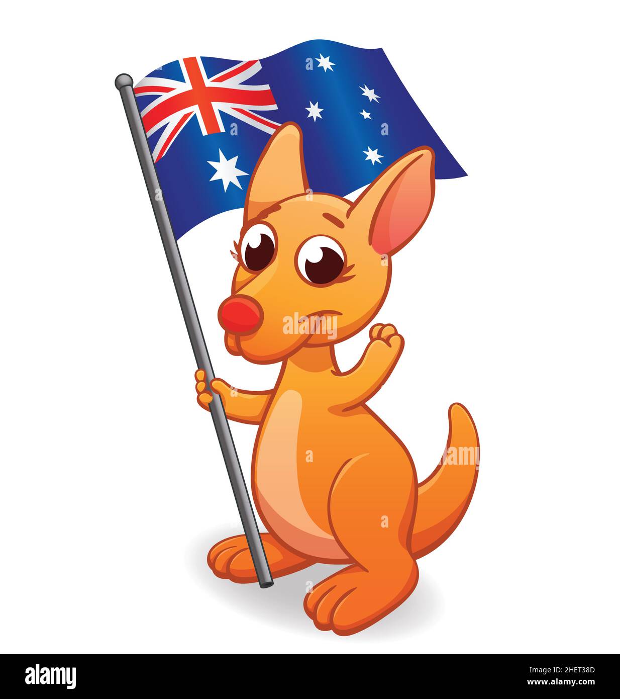 Aussie Kangaroo Cartoon